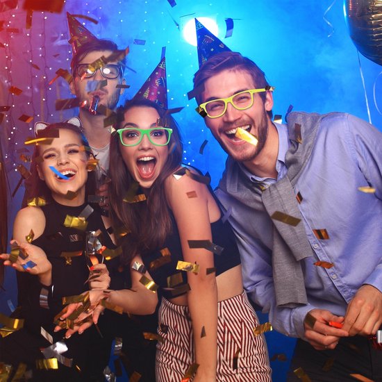 Relaxdays 48 x feestbril - neon kleur - grappige bril - carnavalsbril ...