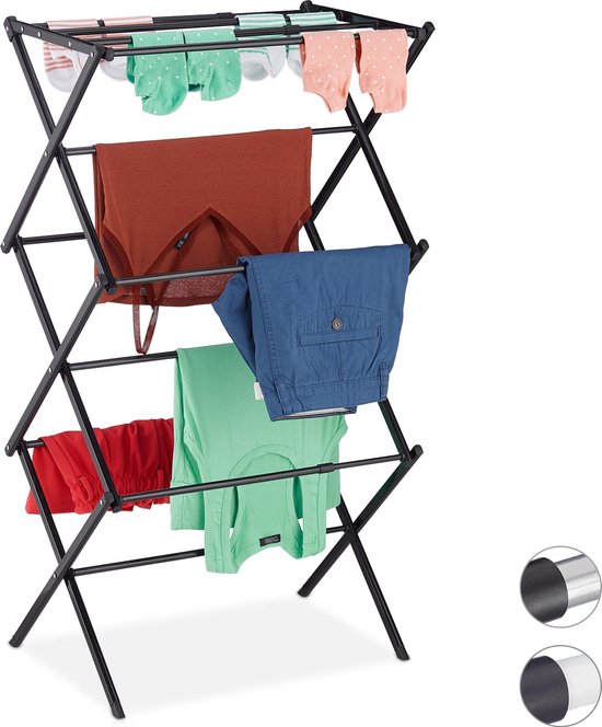 Relaxdays wasrek inklapbaar - droogrek staand - wasdroogrek verstelbaar ...