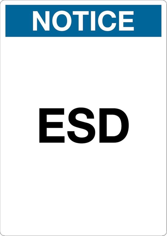 Sticker 'Notice: ESD', 105 x 148 mm (A6) | bol