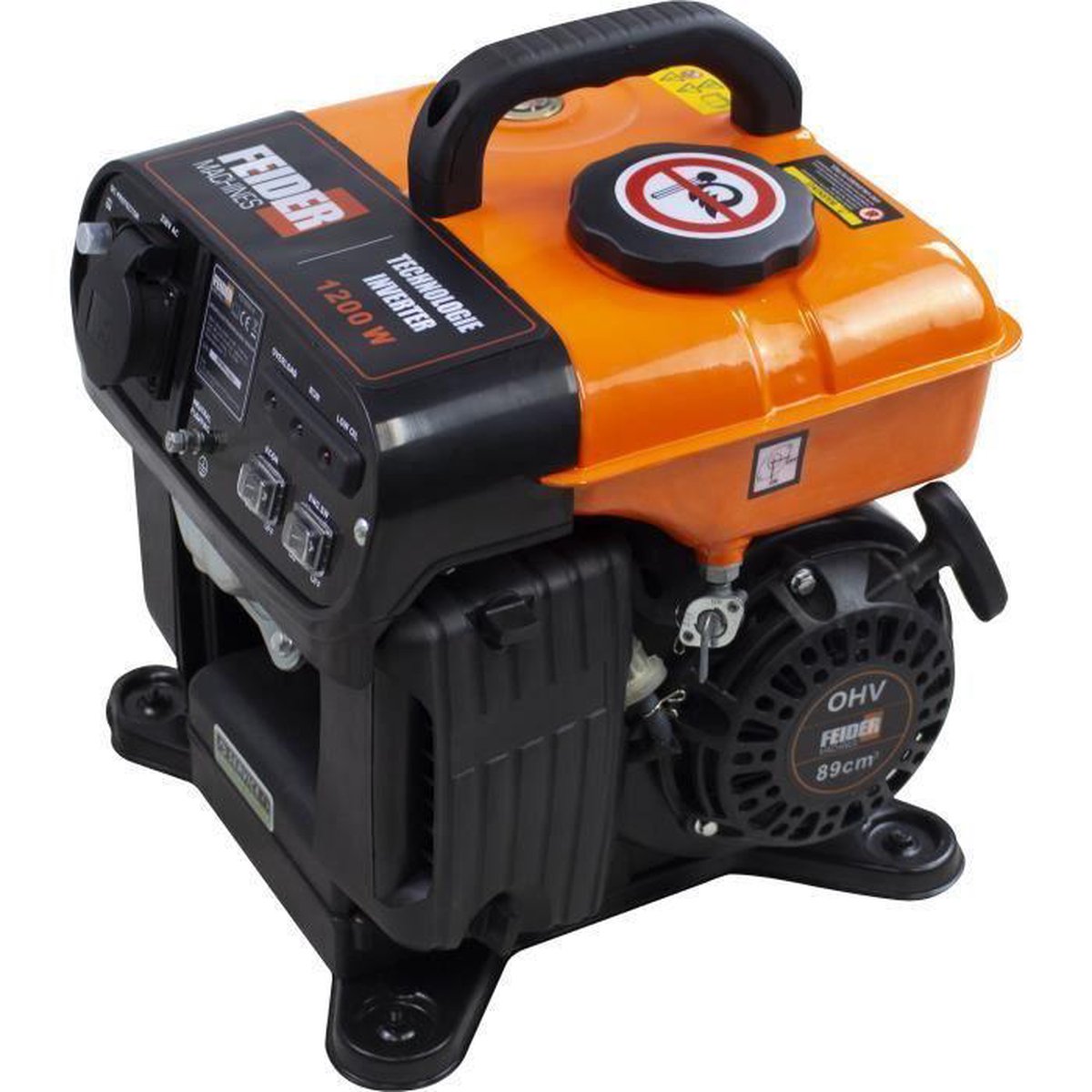 FEIDER Inverter Generator FG1600I - 1200 W - 4-takt benzinemotor 53,5 ...