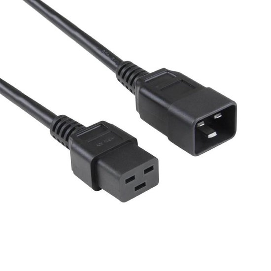 C19 - C20 stroomkabel voor UPS/PDU - 3x 1,00mm / zwart - 1,8 meter | bol