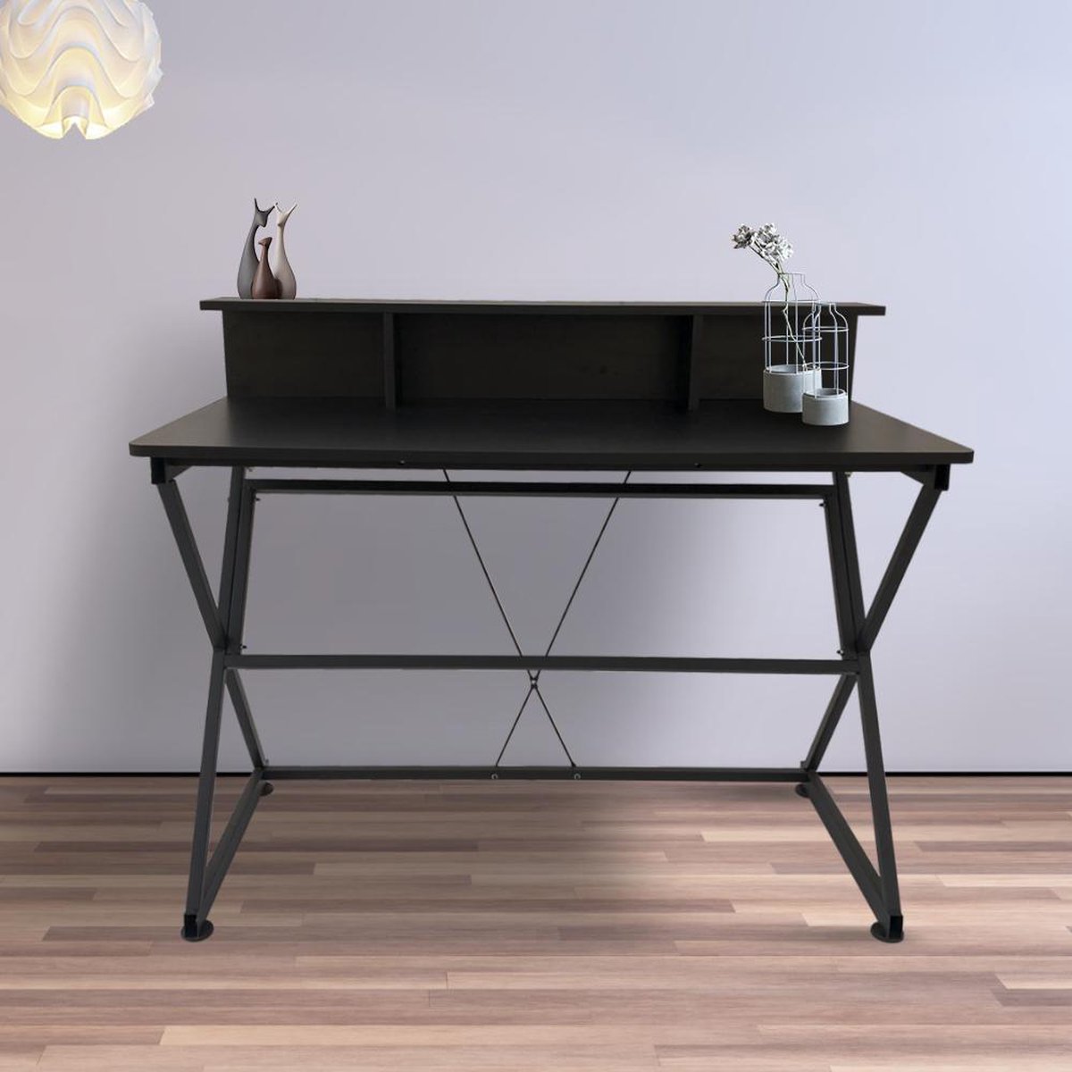 Bureau tafel computer laptop Stoer - industrieel moderne stijl - 110 cm ...