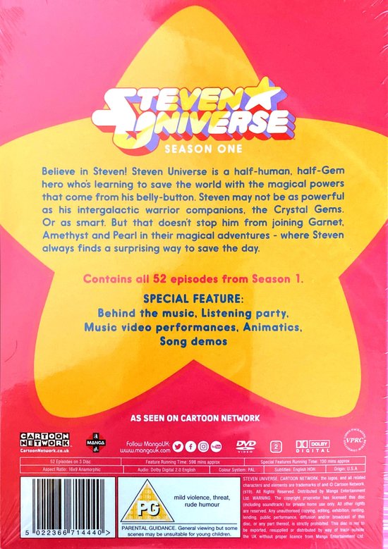 Steven Universe: Season 1 [DVD] (Dvd) | Dvd's | bol.com