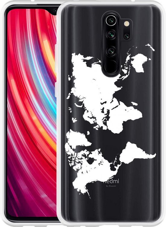 Xiaomi Redmi Note 8 Pro Hoesje World Map - Designed by Cazy | bol