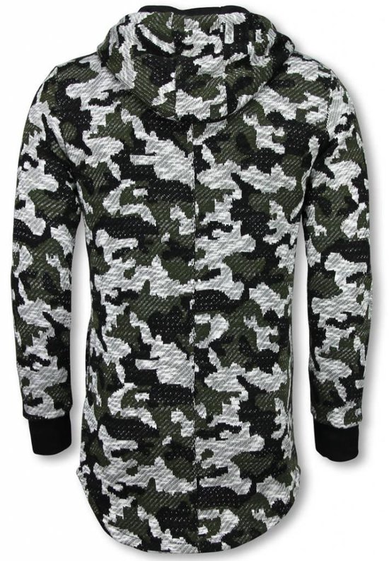 TONY BACKER Army Vest Camouflage - Long Fit Sweater - Groen - Maten: L ...