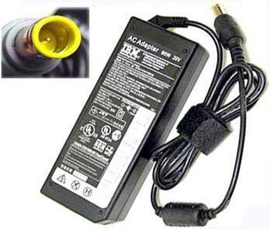 Lenovo origineel round pin adapter 65w 20v 3,25a 7.9mm x 5.5mm | bol