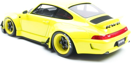 GT Spirit Porsche 993 RWB DuckTail 1990 Neon Geel 1:18 Asia Special ...