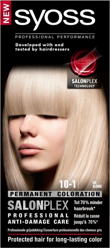 Syoss Salonplex Permanent Coloration 10-1 Ice Blonde | bol.com