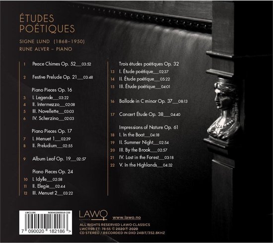 Etudes Poetiques, Works By Signe Lund, Rune Alver | Muziek | bol