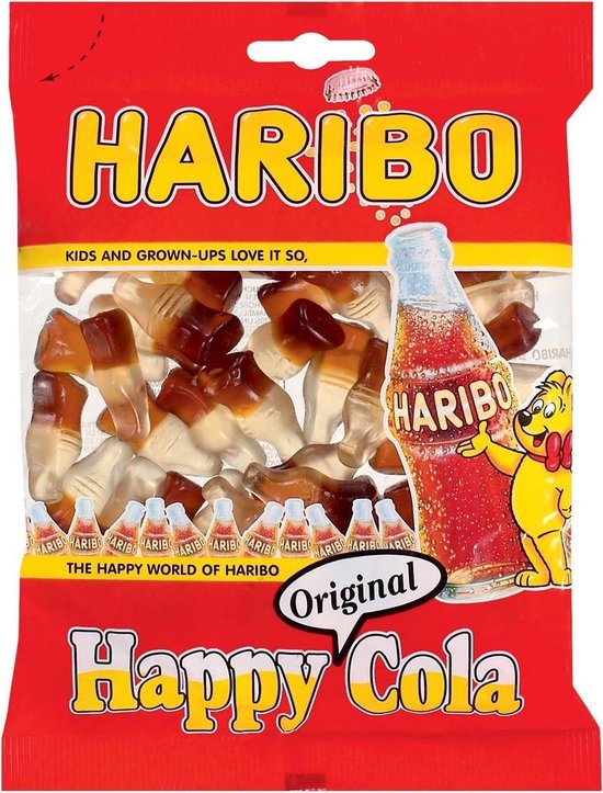 Haribo snoep happy cola, zak van 200 g | bol.com