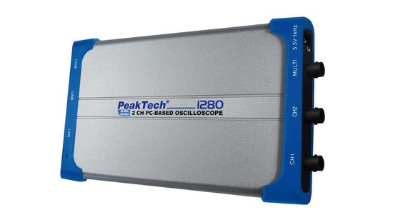 Peaktech 1280 - PC oscilloscoop - 60 MHz - 2 kanaals - 500 MS/s - USB ...