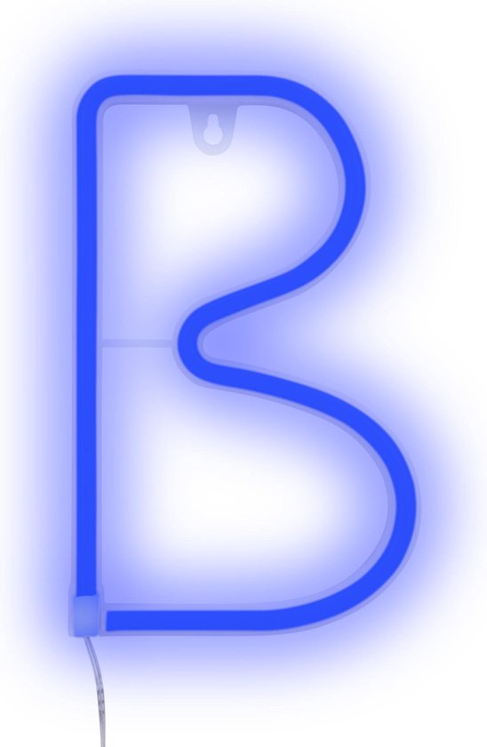 Neon LED Letter Blauw Blue B | bol