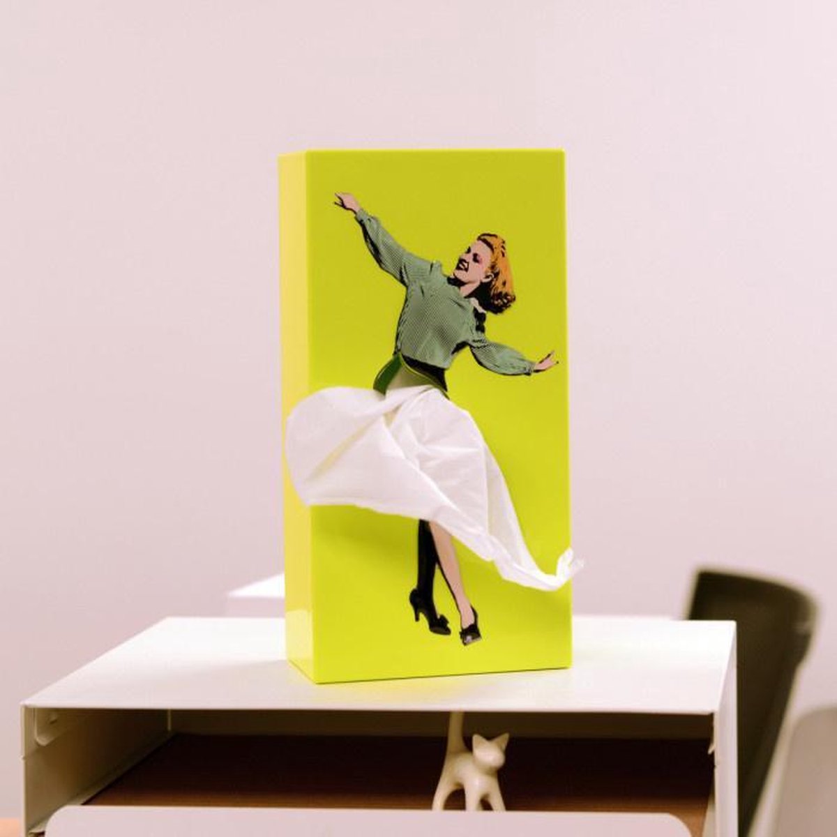Luf Design - Tissuehouder Tissue Up Girl - groen | bol.com