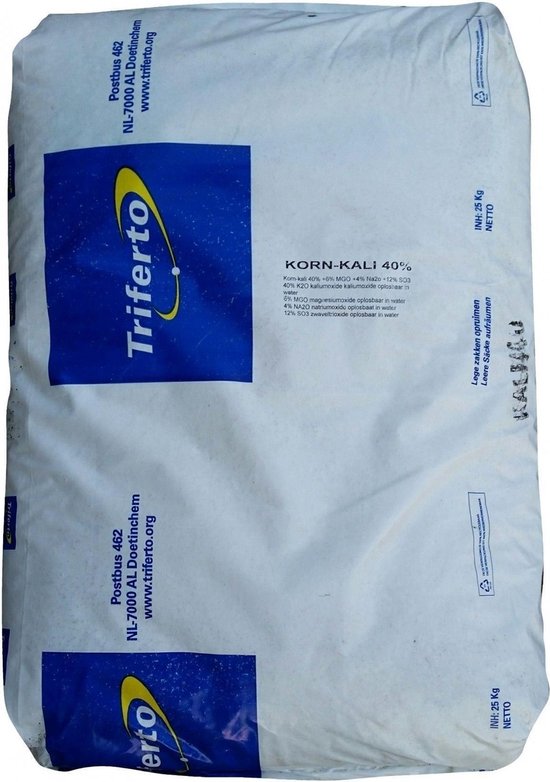 KALI 40 / KORN-KALI (40% K2O) CHLOORHOUDEND 25KG | bol