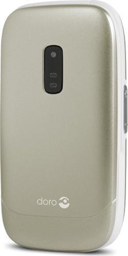 Doro 6030 GSM klaptelefoon - Champagne/wit | bol