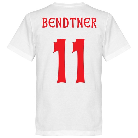 Denemarken Bendtner 11 Team T-Shirt - Wit - XXL | bol