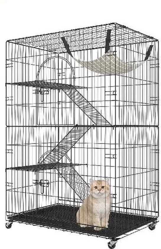 Dierenverblijf Op Wielen - Kattenren - Katten bench - Binnen & Buiten ...