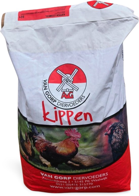 Van Gorp Legmeel 20 kg – Compleet Kippenvoer voor Sterke Eierschalen en ...