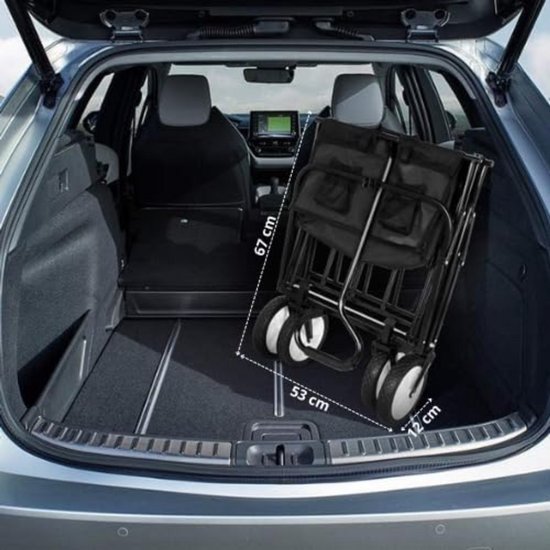 Bolderkar kinderenvervoer - Bolderkar - Opvouwbaar - Bolderwagen - Transportkar -... | bol