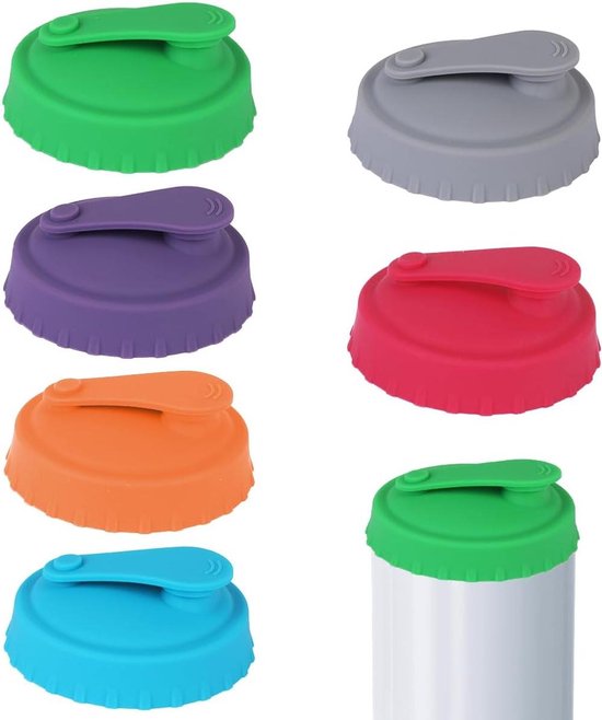 6 Pcs Beverage Can Clasps Lid Closure for Drink Cans - Reusable ...