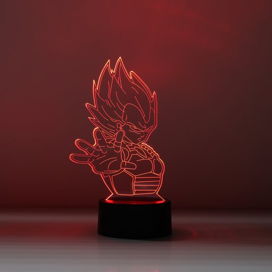 DawnLights - Vegeta Design - Dragon Ball Z - DBZ - 3D Lamp - Led Licht ...