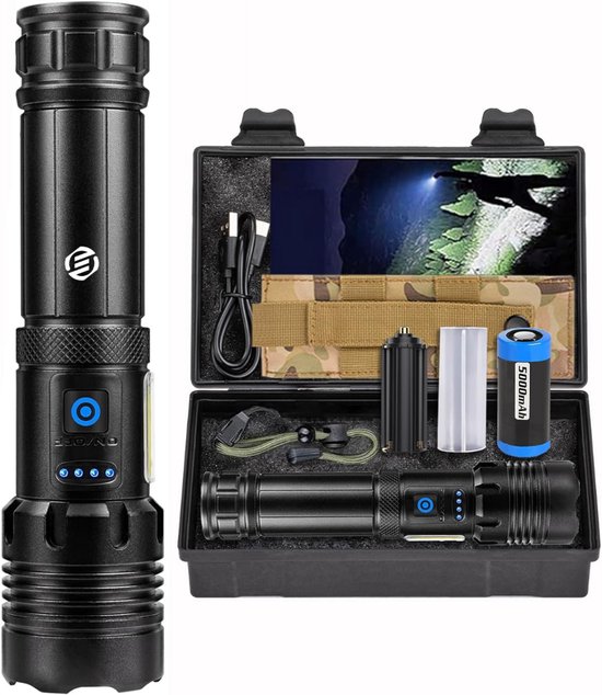 Zaklamp - Militaire Zaklamp Oplaadbaar - Militaire - Militaire Hoofdlamp | bol