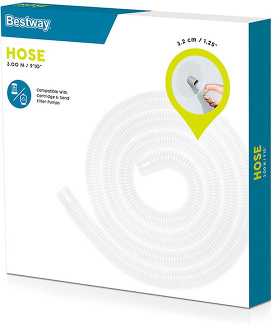 Bestway Filtratie Slang 3M – D3,2 cm – Voor Zwembad en Tuin | bol