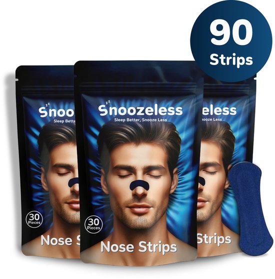 Snoozeless Neusstrips – Neuspleisters tegen Snurken & voor Sport ...