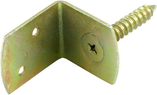 L-steun met schroef RVS 40x35x30 mm (4 stuks) | bol