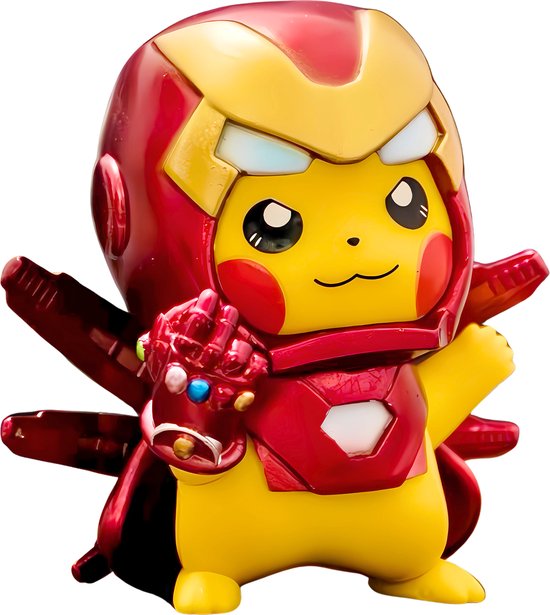 Pokémon - Pikachu x Iron man - 12 Cm - Uniek beeldje - The Avengers | bol