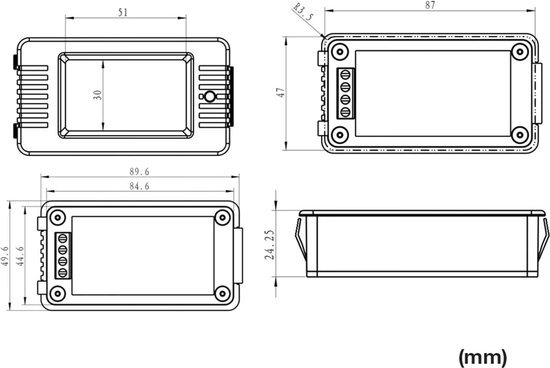 Digitale Stroom Spanning Vermogen Energie Multimeter 10A | Ampèremeter ...