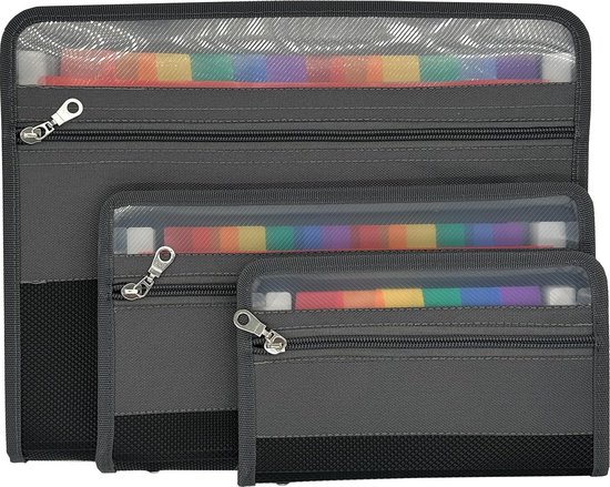 Projectmap - A4 - Uitvouwbare Dossiermap Met Tabs - 13 Vakken ...