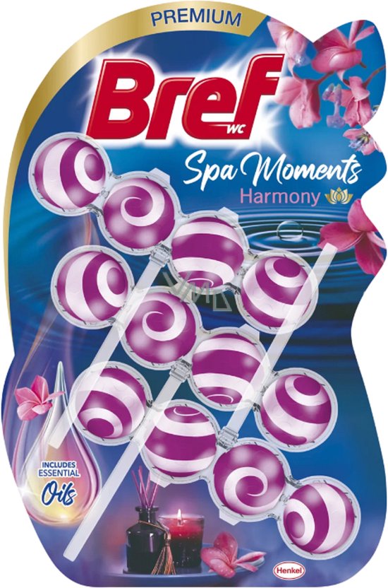 Bref WC Toiletblok Harmony - WC Blok - Voordeelverpakking - 9 x 3 Stuks ...