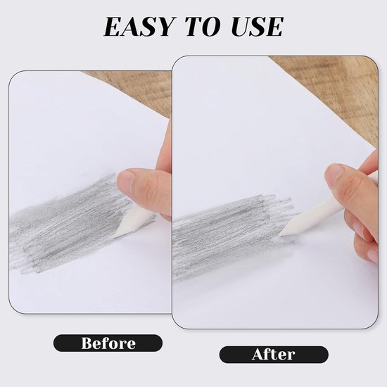 12 stuks papieren wissers voor potloden tekenen - 6 verschillende maten ...