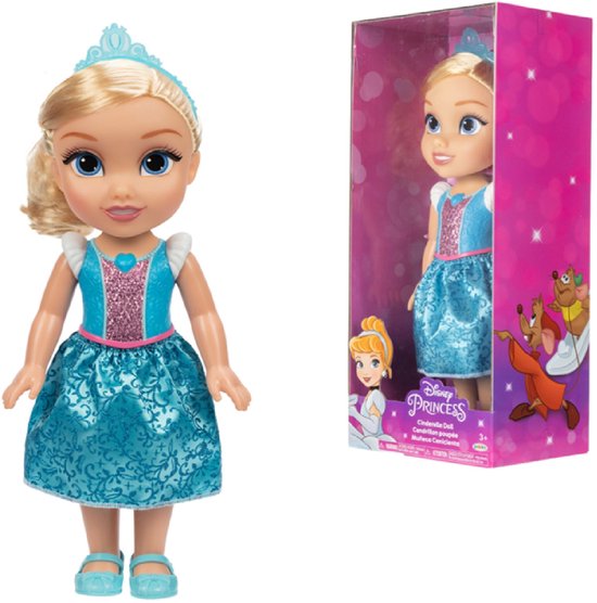 Disney Princess Assepoester pop - 38 cm - Voor kinderen vanaf 3 jaar | bol