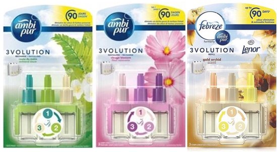 Ambi Pur 3Volution Navullingen - MIX 3 Stuks | bol