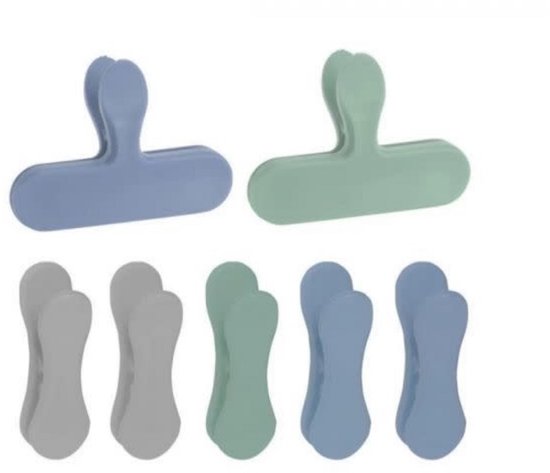 Excellent Houseware - Set van 7 Sluitclips - Multikleur - 6,5 cm & 9 cm ...