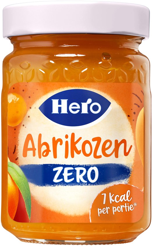 Hero Jam Zero Abrikozen - Broodbeleg - Jam - 6 potten à 300g | bol