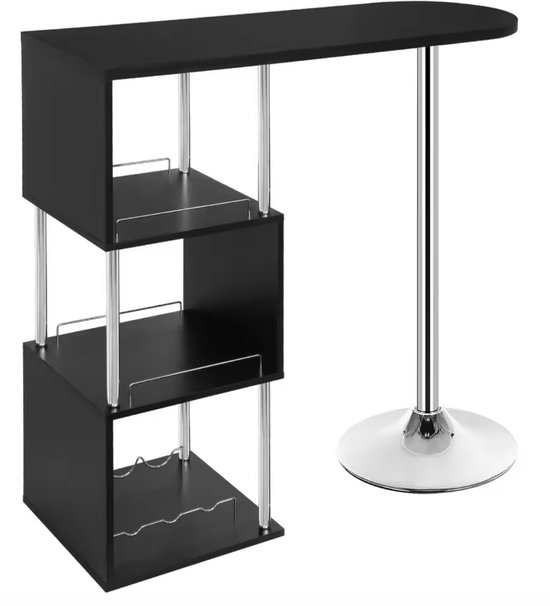 J&R Bartafel - Eettafel - Tafel - Bar - Met opbergruimte - Modern ...