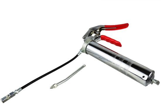 GEKO Vetspuit - Pistol- en hefboomgreep - 400 ml - Chroomafwerking | bol