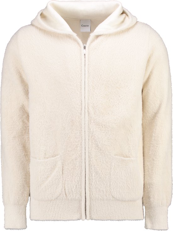 Courier Fluffy Vest Vanilla White - Heren Vesten met rits - Hoodie ...