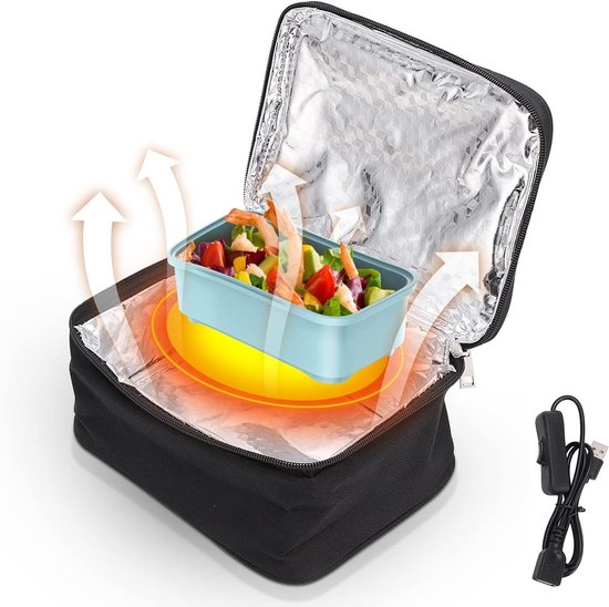 Portable Personal Mini Oven USB Charging Cart for Food Warmer Electric ...