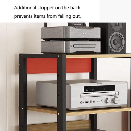 Audio rack,Media Rack 3-5 Tier Media Stand Audio/Video Component ...