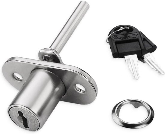 Meubelslot met moersleutel voor kasten, laden, archieven en bureaus ...