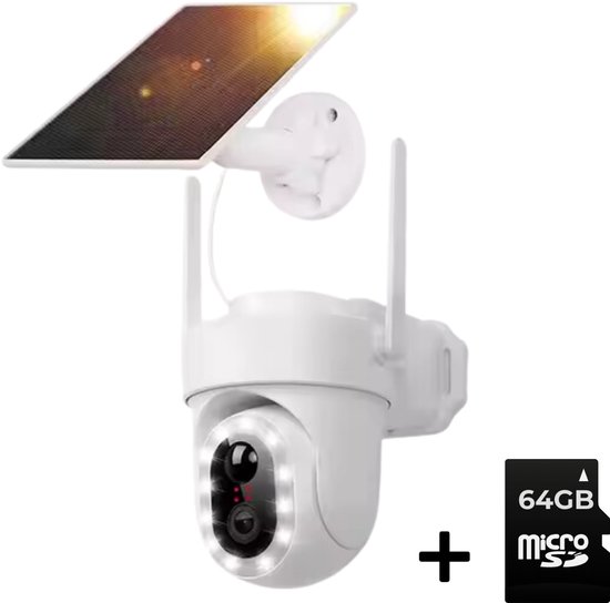 Buitencamera-draadloos - Beveiligingscamera draadloos buiten - 5 Megapixel - 4K -... | bol