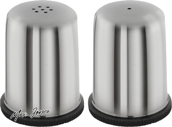 Mrs. Jones Zout- en Pepervaatjes van Roestvrij Staal 2-delig Ø 4 cm Hoogte 5 cm... | bol