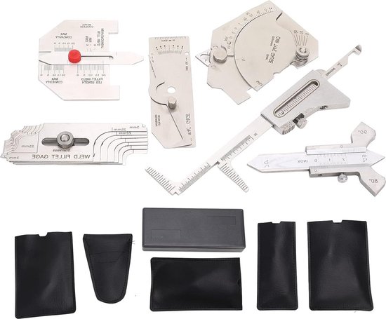 6-delige keelnaadinspectieset - inclusief Hi-Lo meter en ...