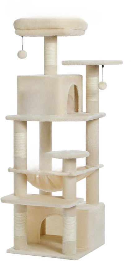 RM Store® - Hoge Kattenboomtoren - Modern Kattenhuis - Inclusief ...