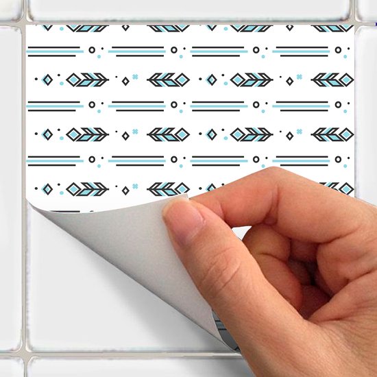 Zelfklevende tegelmuurstickers voor keuken en badkamer - 60 etnische ...