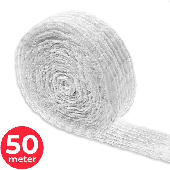GrillX Rolladenet - 50 meter - Elastisch Rolladetouw - Vleesnet ...